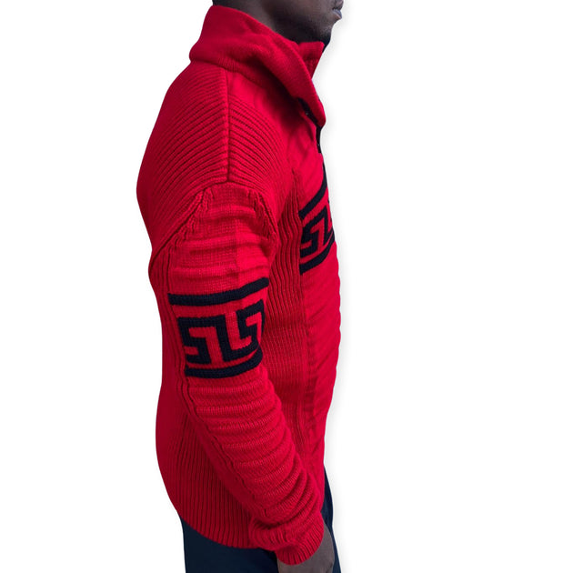 Alvin Red Wool Sweater - 100% Wool Sweater – Young Republic