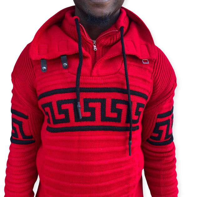 Alvin Red Wool Sweater - 100% Wool Sweater – Young Republic